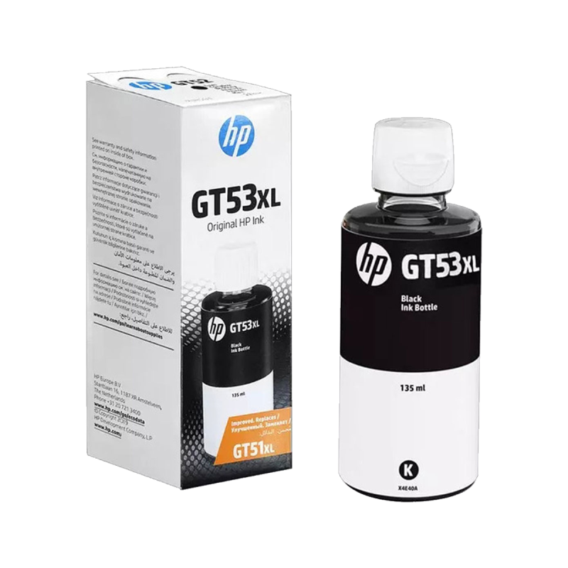 HP GT53 135ml Black Original Ink Bottle 6000 pages pour HP INK TANK 615 ...